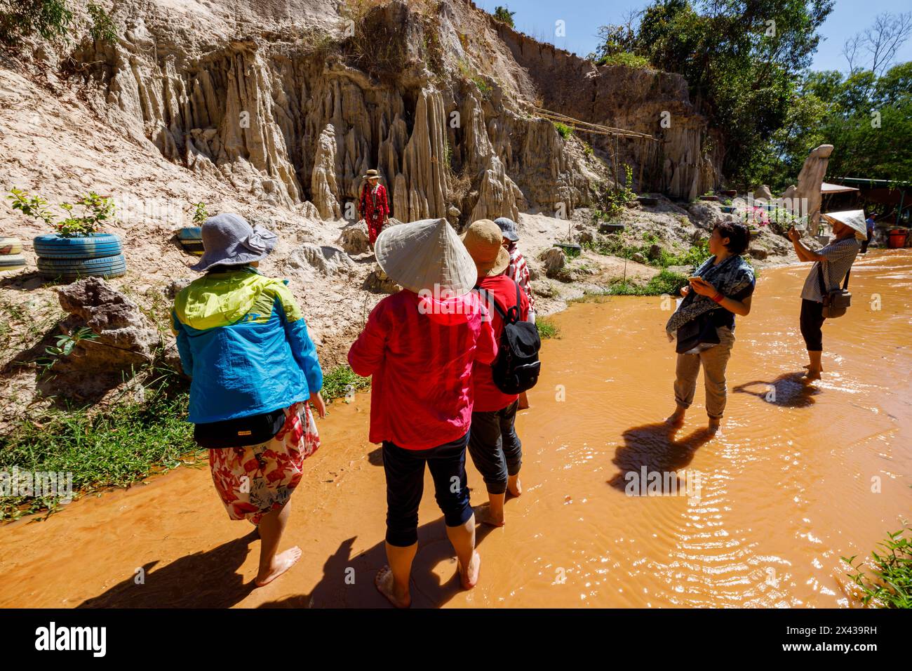 Tourists in the Fairy Stream of Mui Ne in Vietnam Stock Photo - Alamy