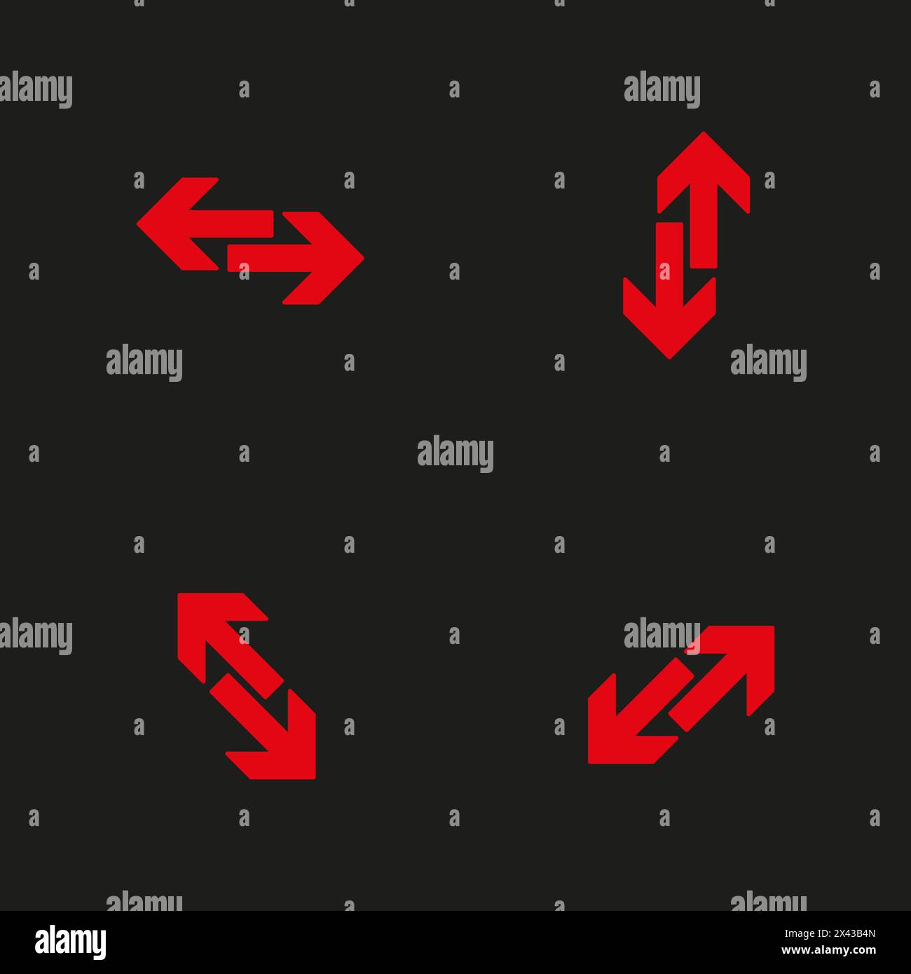 Signs arrows directions Stock Vector Images - Alamy