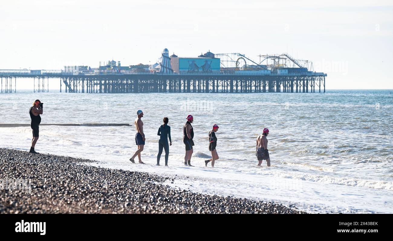 Brighton sea swimmers 2024 hi-res stock photography and images - Alamy