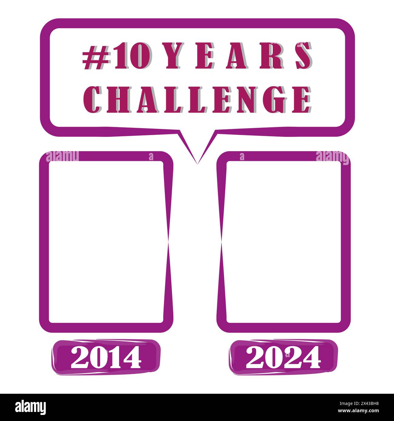 Before And After Comparison Template Evolution Of Time Concept Year