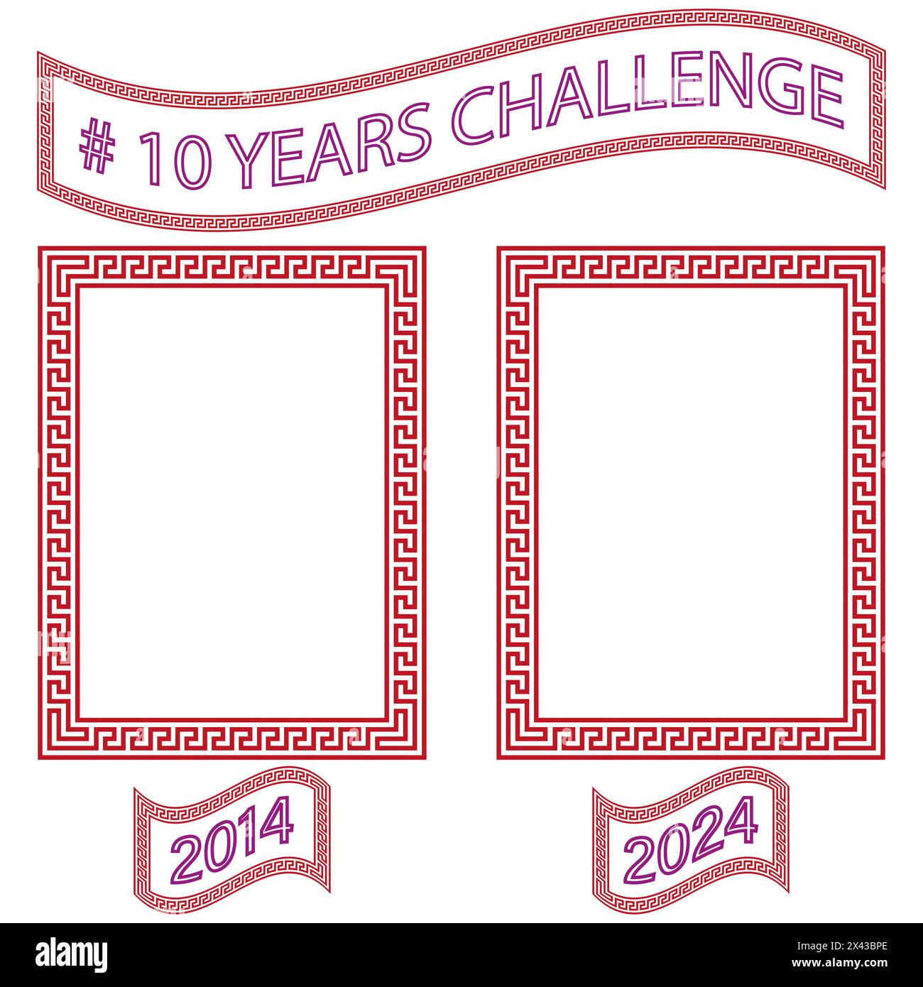 10 years challenge Stock Vector Images - Alamy