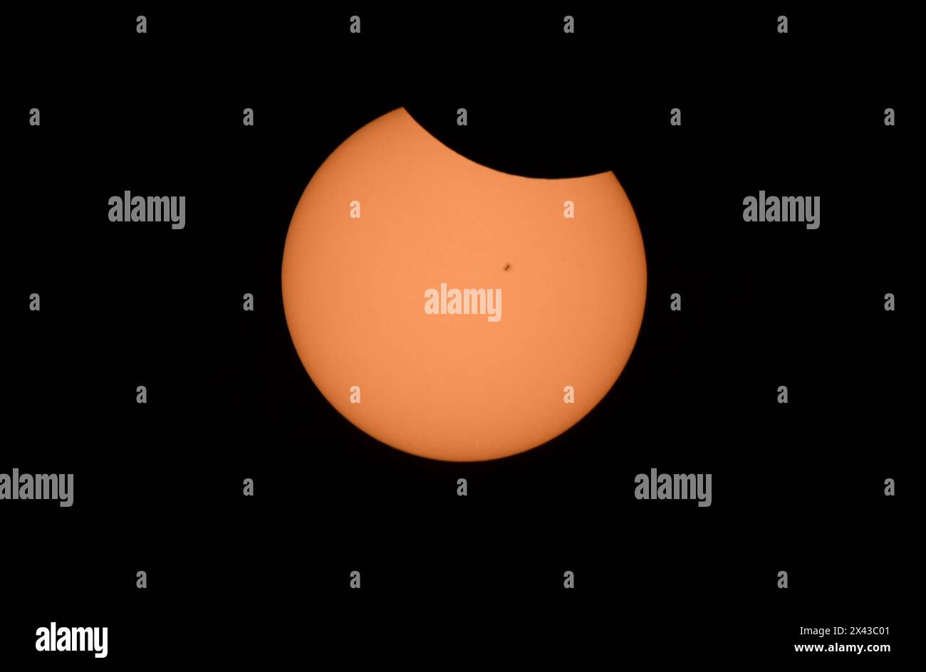 the final stages of the april 9, 2024, total solar eclipse as seen from ...
