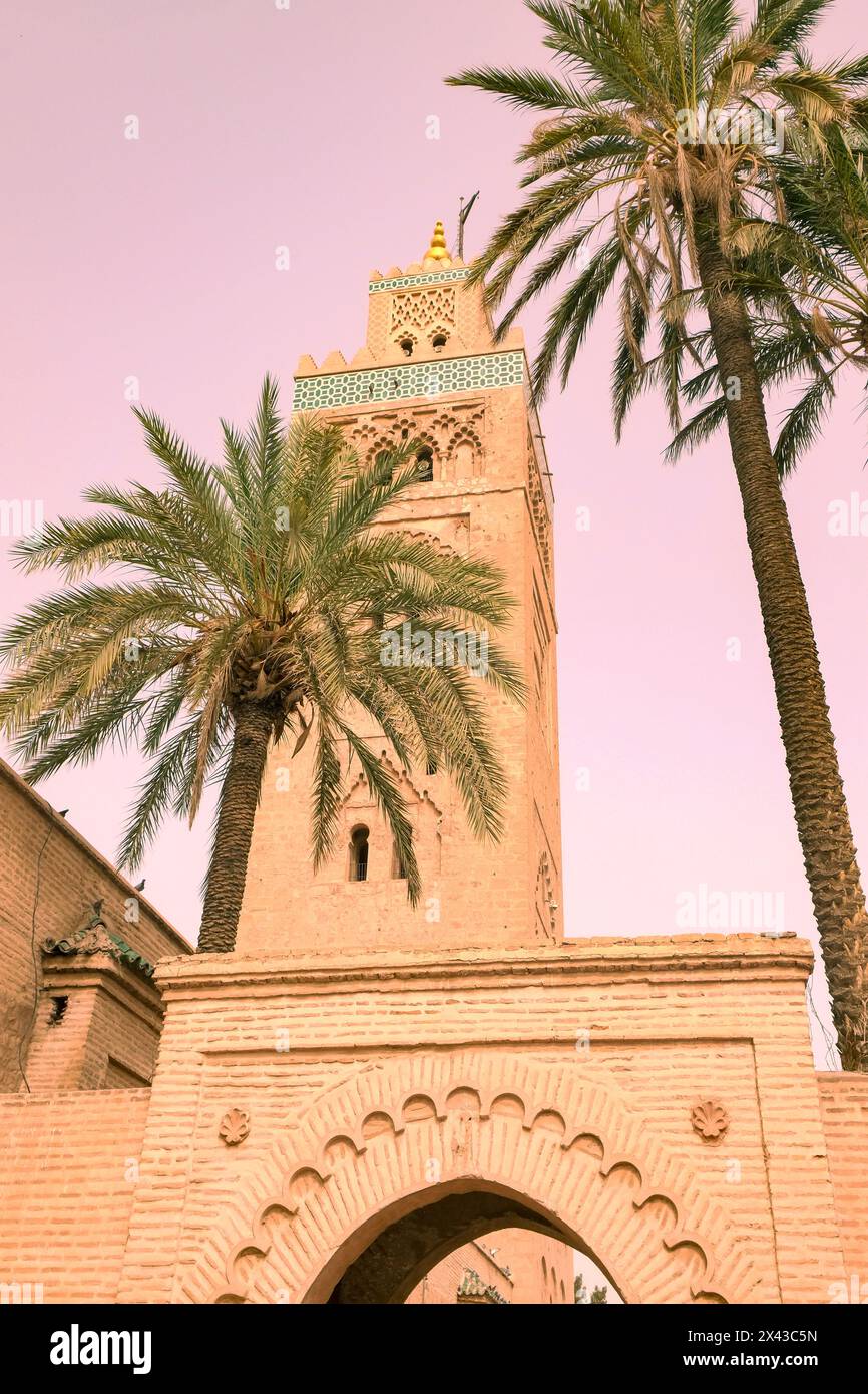 Marrakech, Morocco. Koutoubia Mosque. Oldest mosque in Marrakech from ...