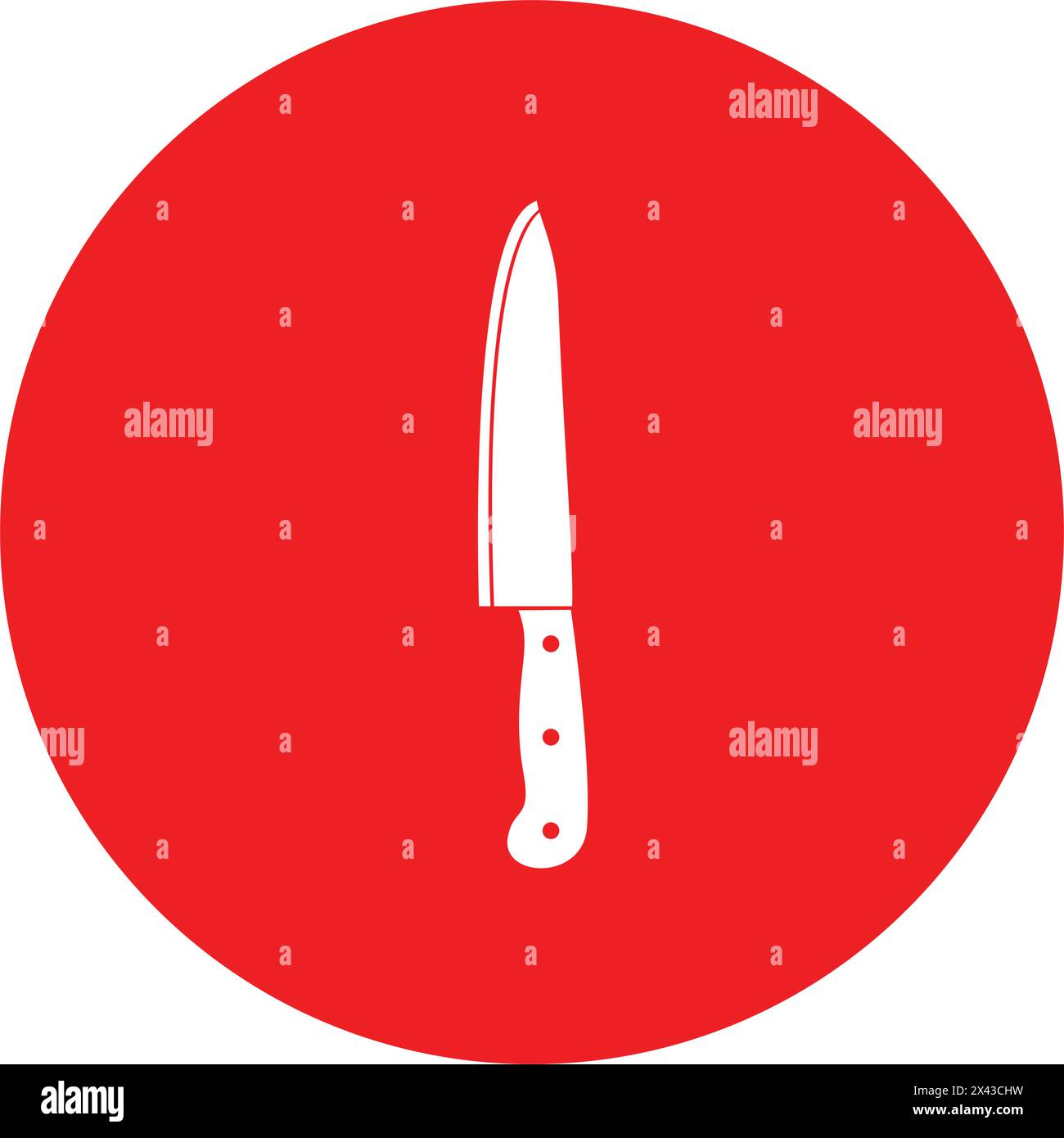 Vector butcher knife graphic Cut Out Stock Images & Pictures - Alamy