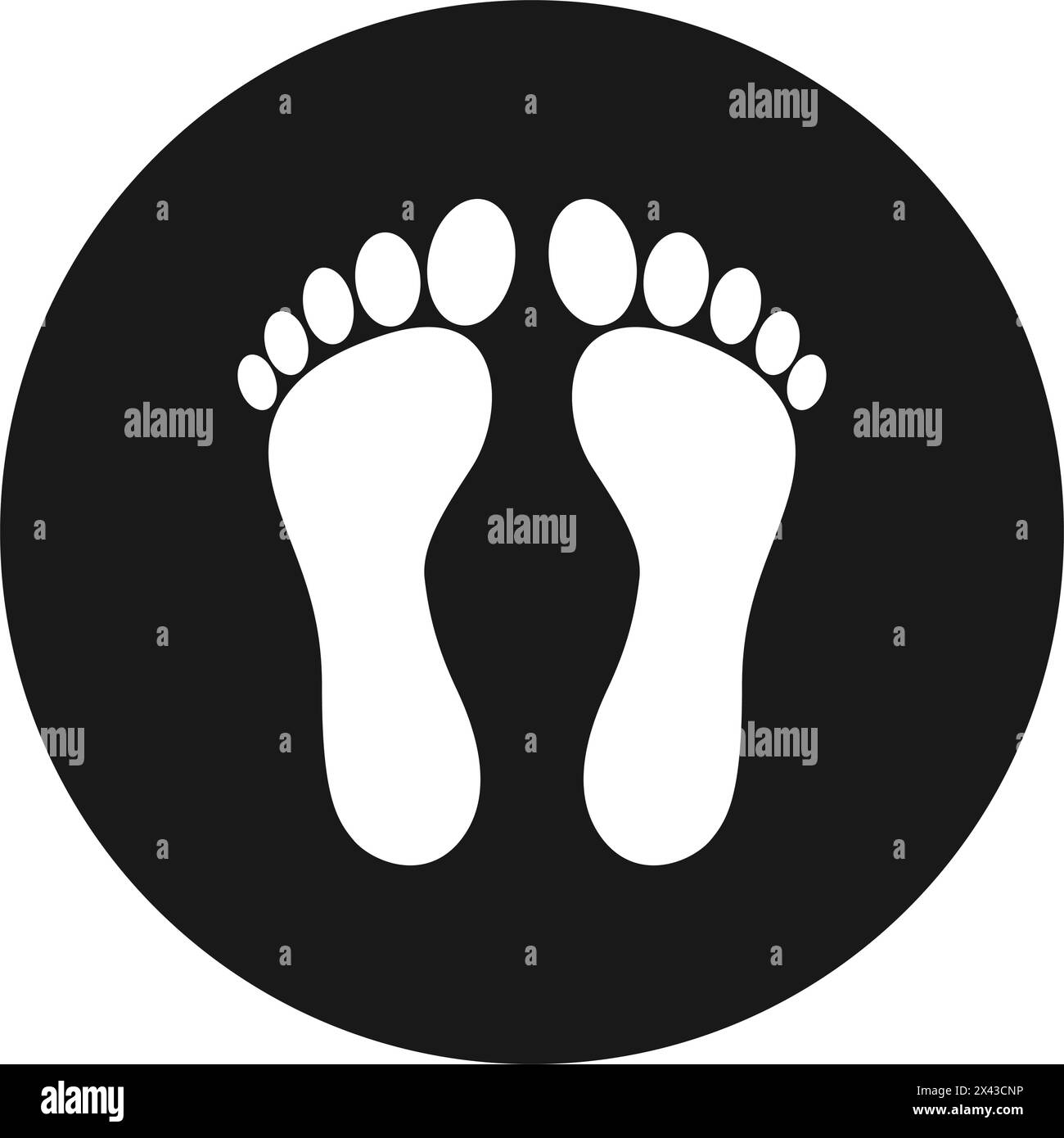 human footprint logo vector illustration design Stock Vector Image ...