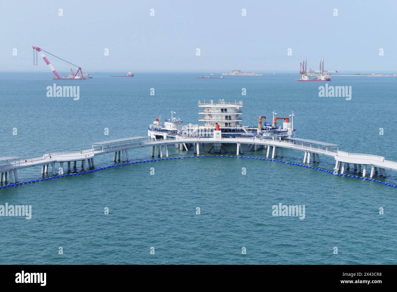YANTAI, CHINA - APRIL 27, 2024 - The "Genghai No. 1" ocean ranch ...