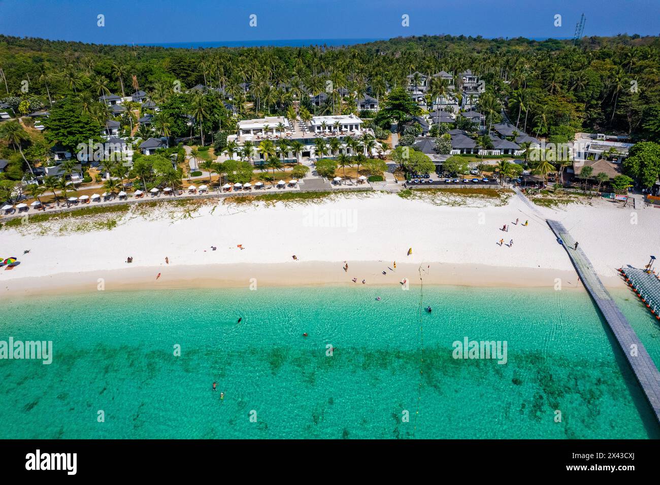 Aerial view of Siam bay in koh Racha Yai also known as Raya Island in ...
