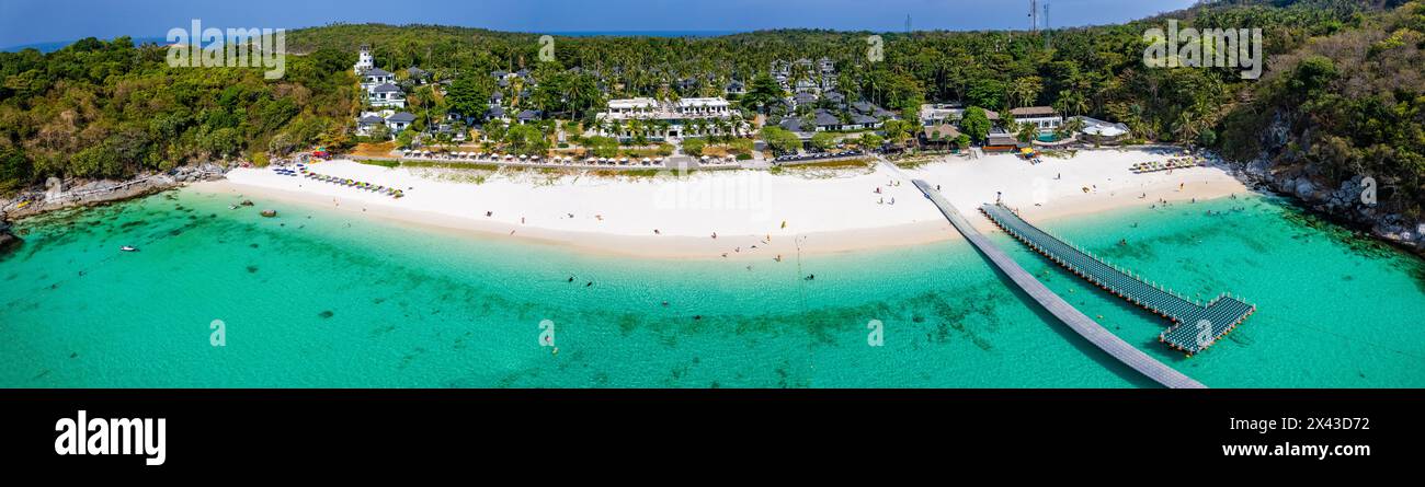 Aerial view of Siam bay in koh Racha Yai also known as Raya Island in ...