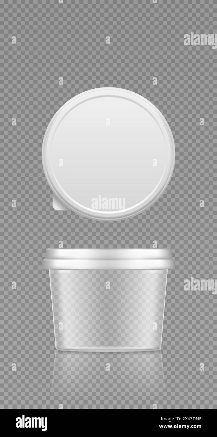 Cheese spread tub Stock Vector Images - Alamy