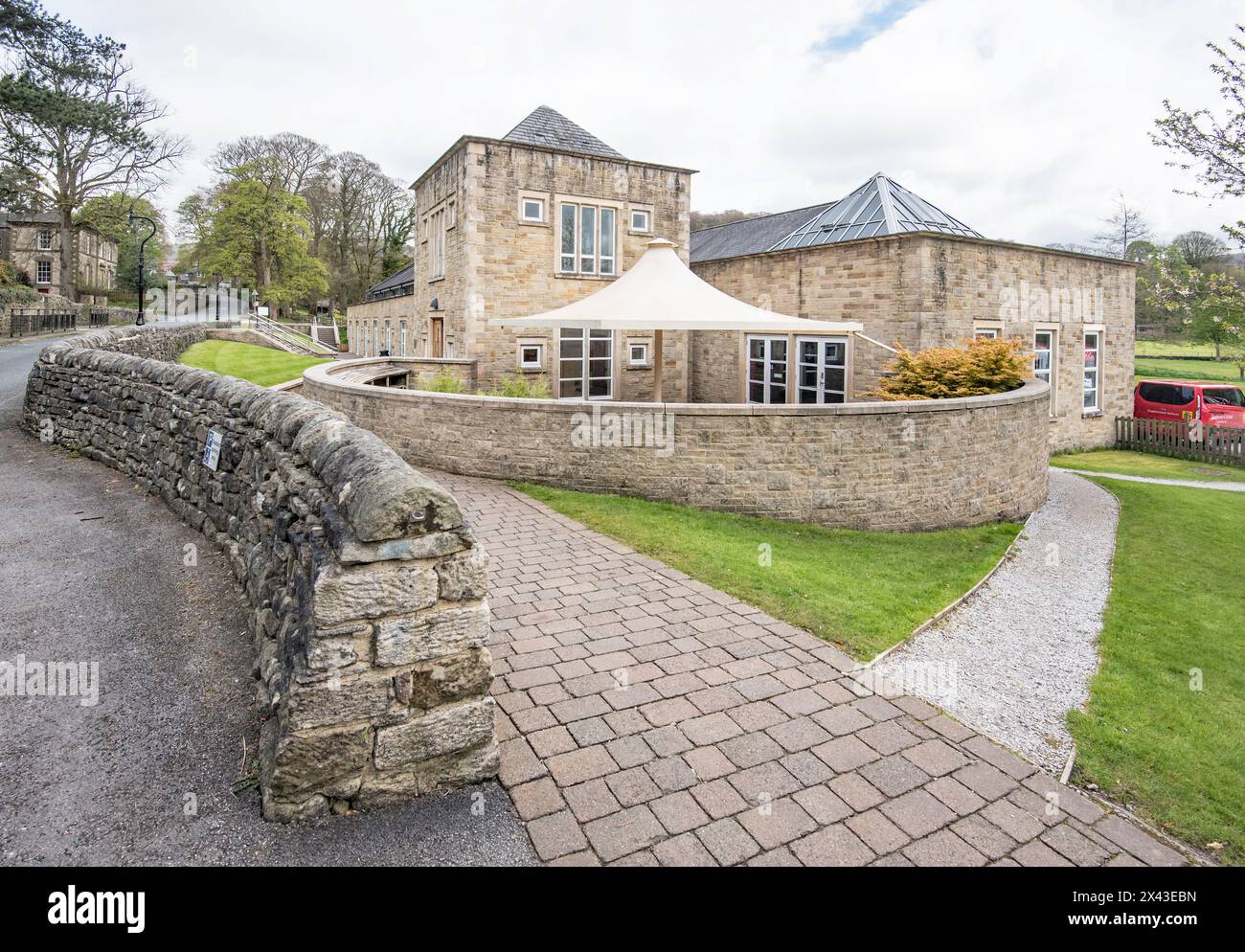 The dining hall at Giggleswick independent school in Giggleswick, North ...