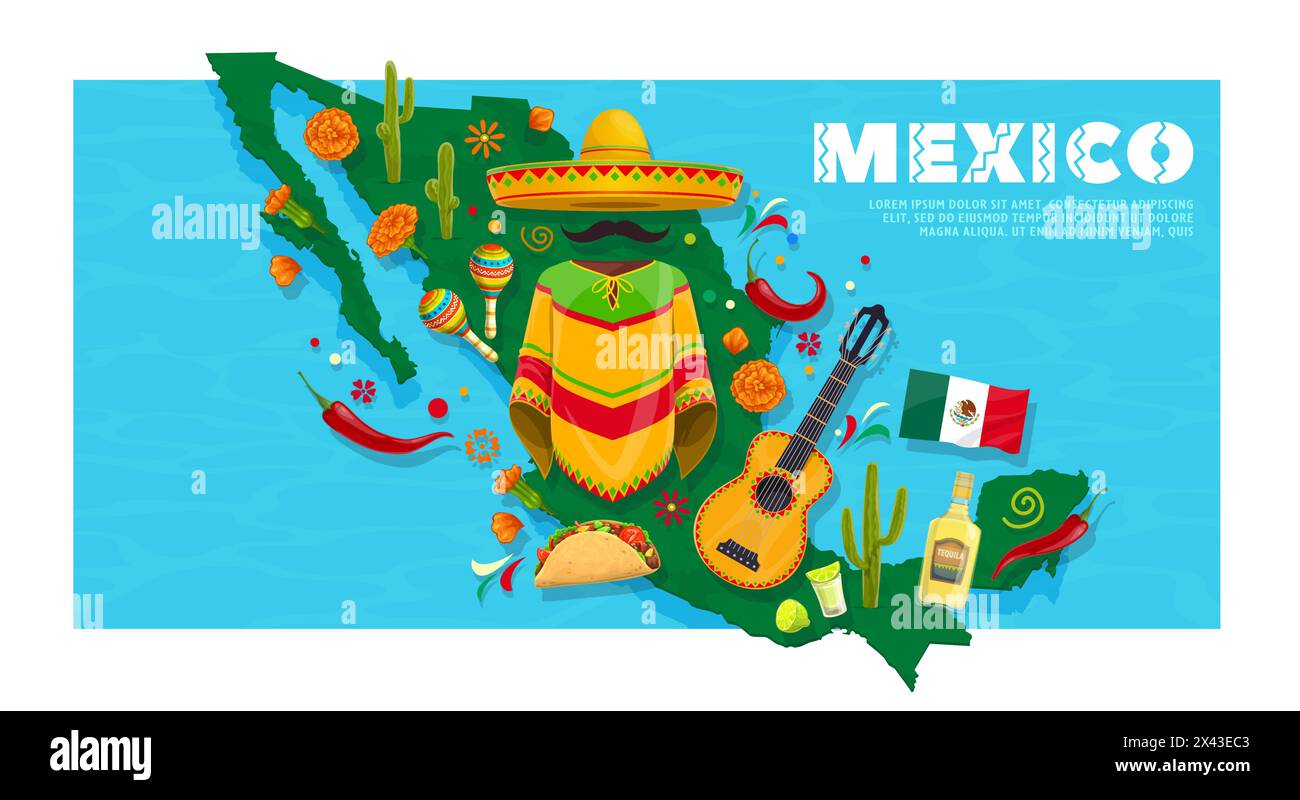 Mexican tacos food border background Cut Out Stock Images & Pictures ...