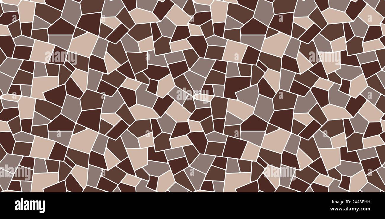 Brown splinter mosaic stone tile pattern background for paving floor ...