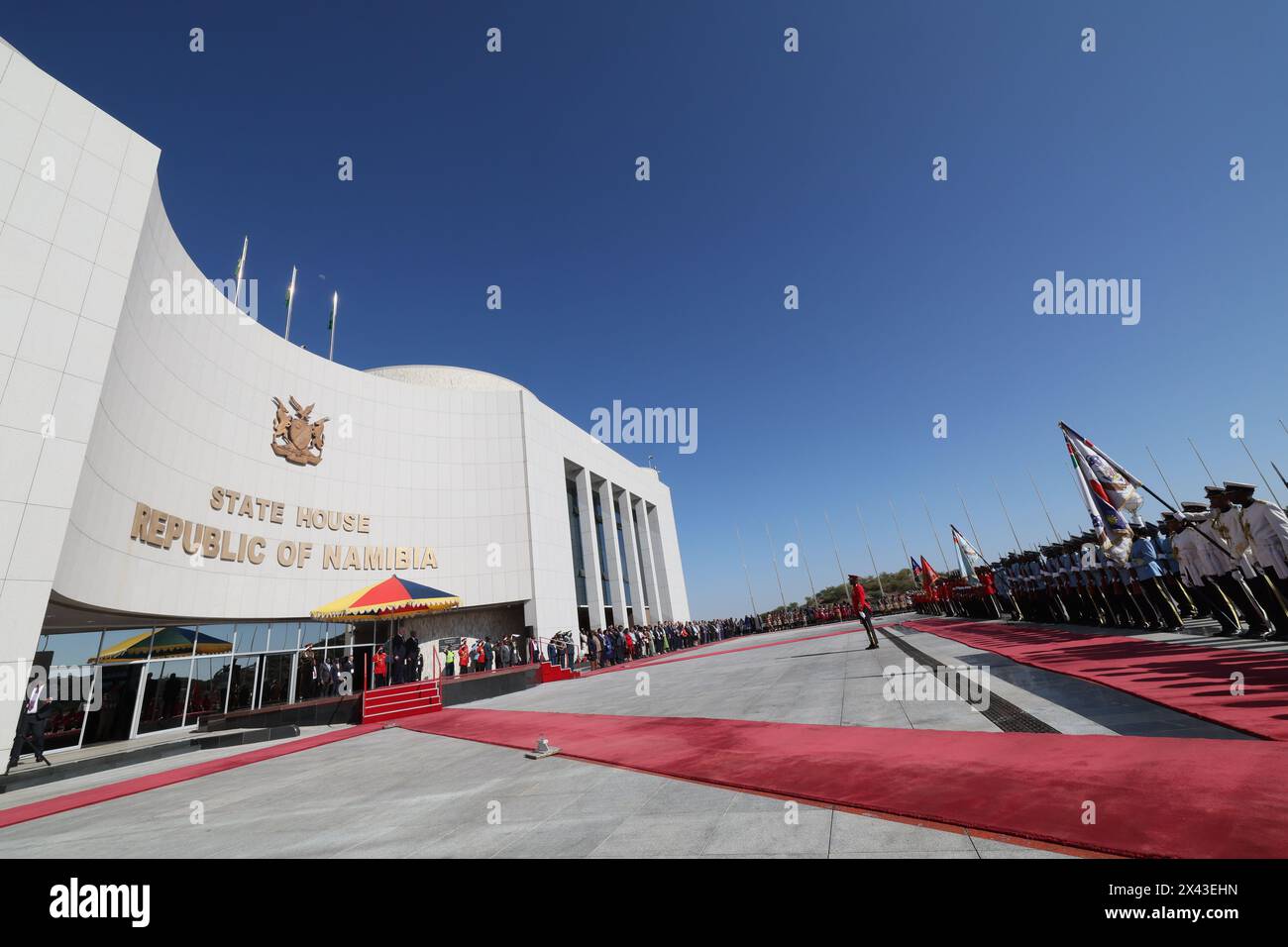 Windhoek, Namibia. 30th Apr, 2024. The official welcome is held at the ...