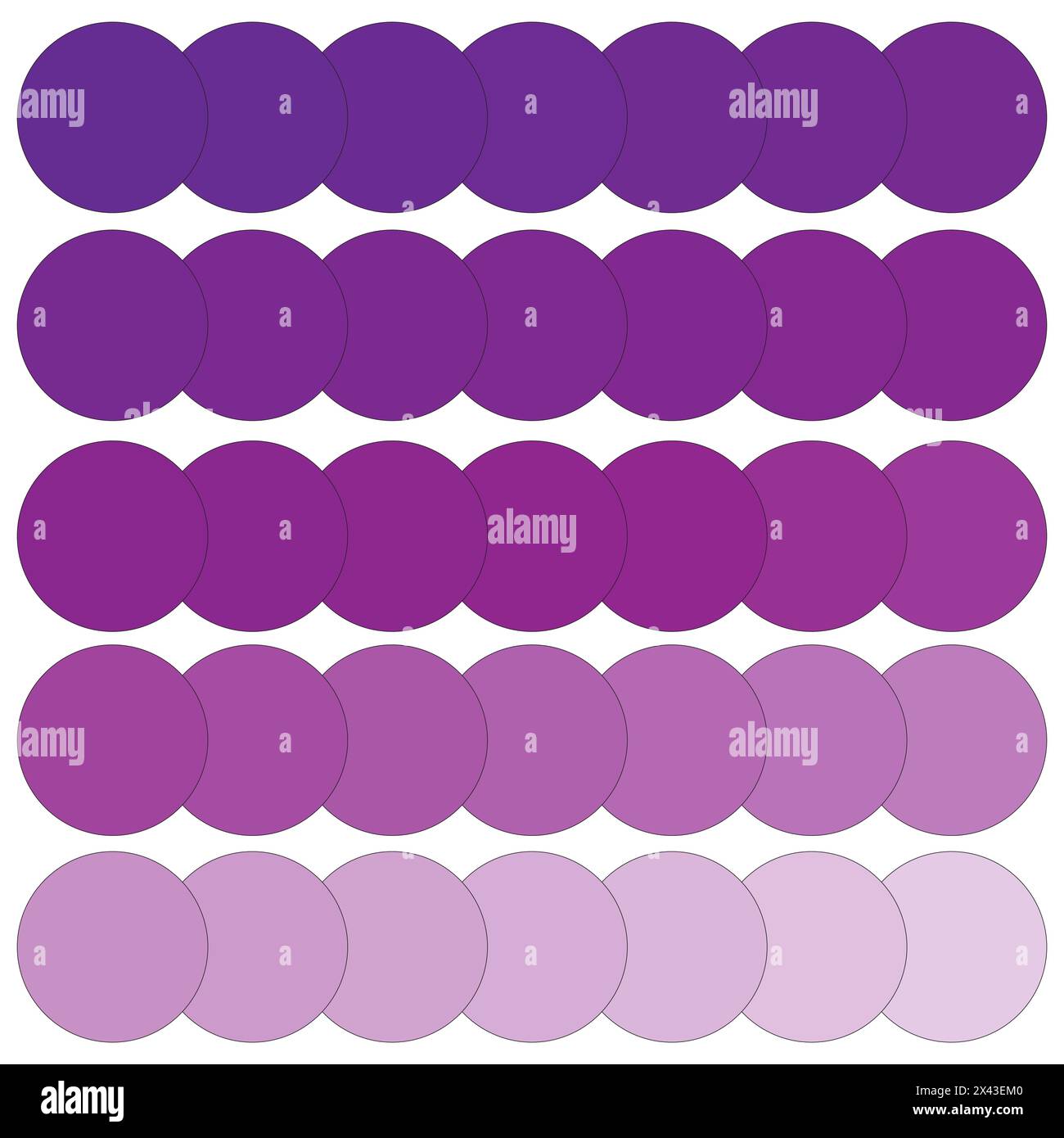 Gradient purple circles array. Seamless color transition. Vector ...