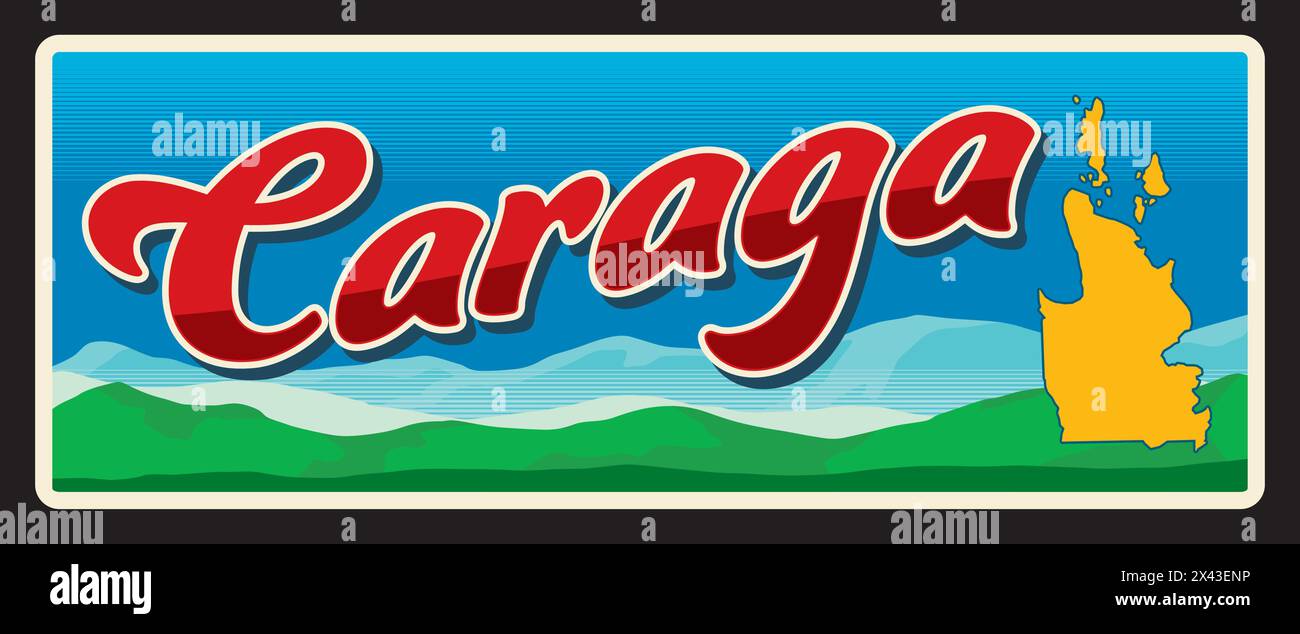 Caraga administrative region, Philippines territory landscape with ...