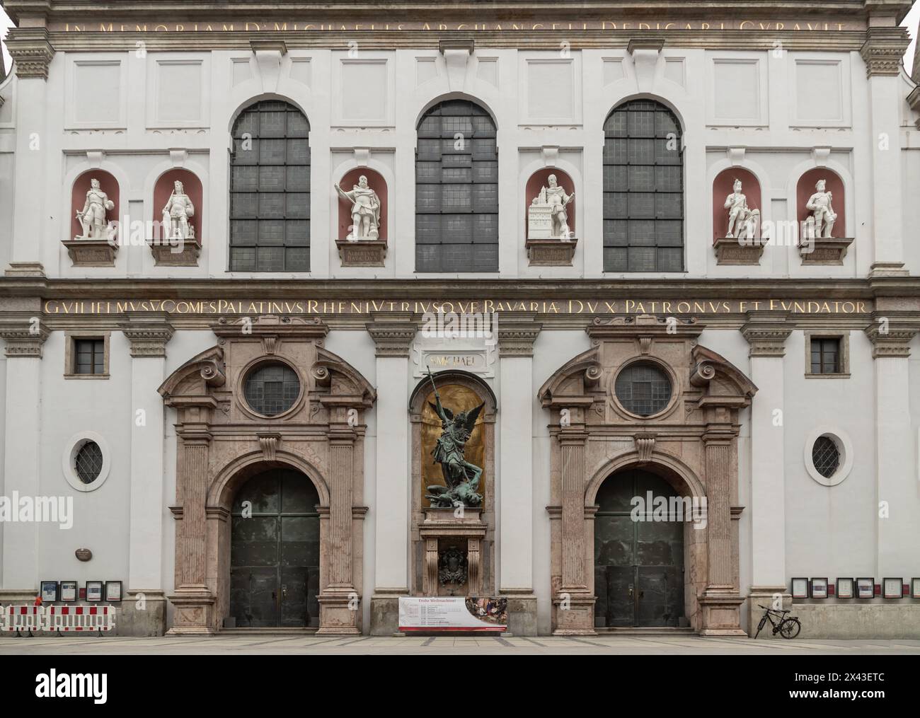 Munich, Germany - Dec 21, 2023 - Exterior architecture of St. Michael's ...