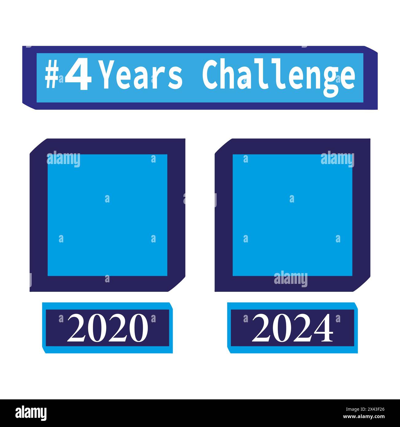 Four Years Challenge Comparison. Year 2020 versus 2024. Time Progress ...