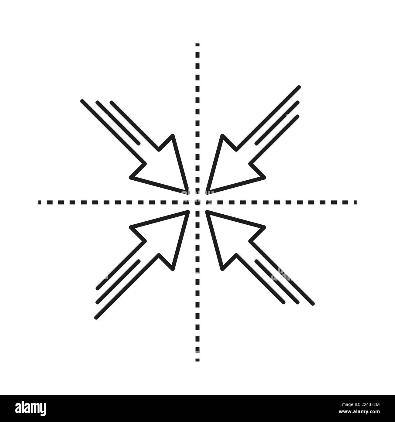 Directional arrows vector. Expanding opportunities illustration. Growth ...