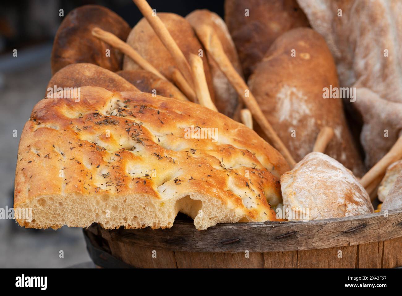 Italy, Various Sizes of Traditional Bread Stock Photo - Alamy