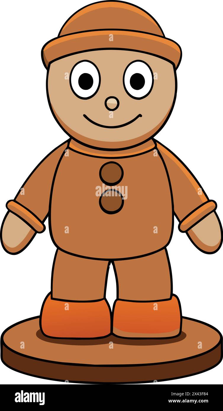 Clay Figurine Vector On White Background Isolated Object Stock Vector Image And Art Alamy