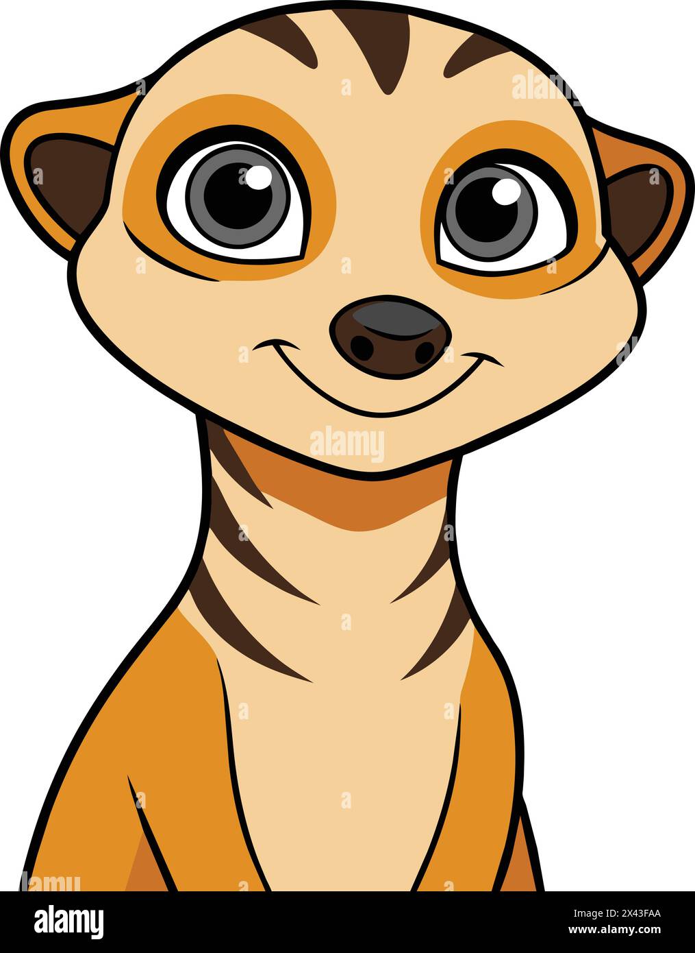 Meerkat animal cartoon illustration hi-res stock photography and images ...