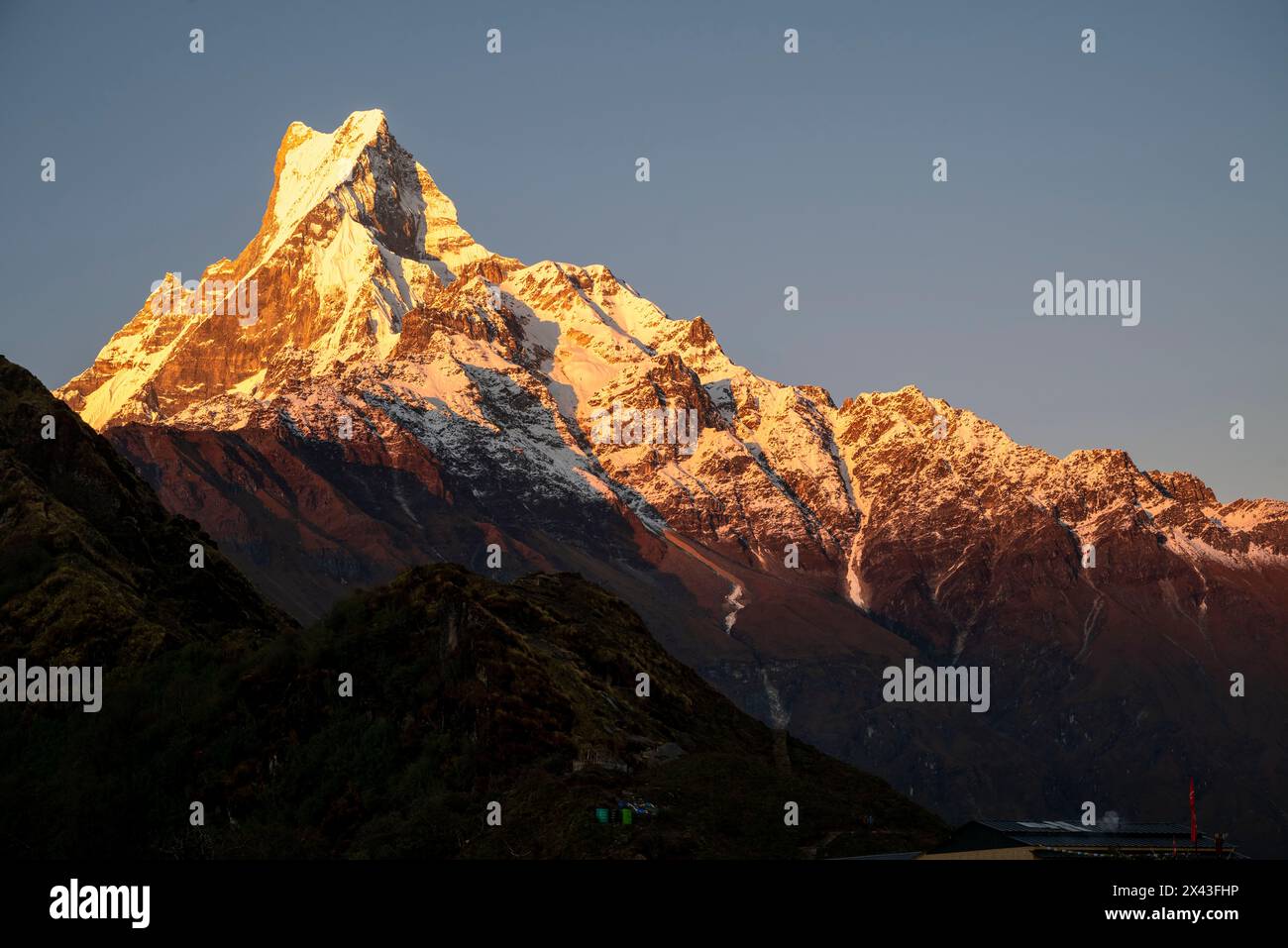 Nepal. Machapuchare Mountain in the Himalayas Region Stock Photo - Alamy