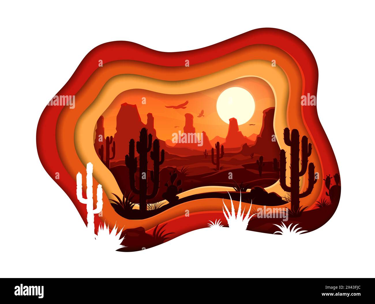 Eagles at sunset Cut Out Stock Images & Pictures - Alamy