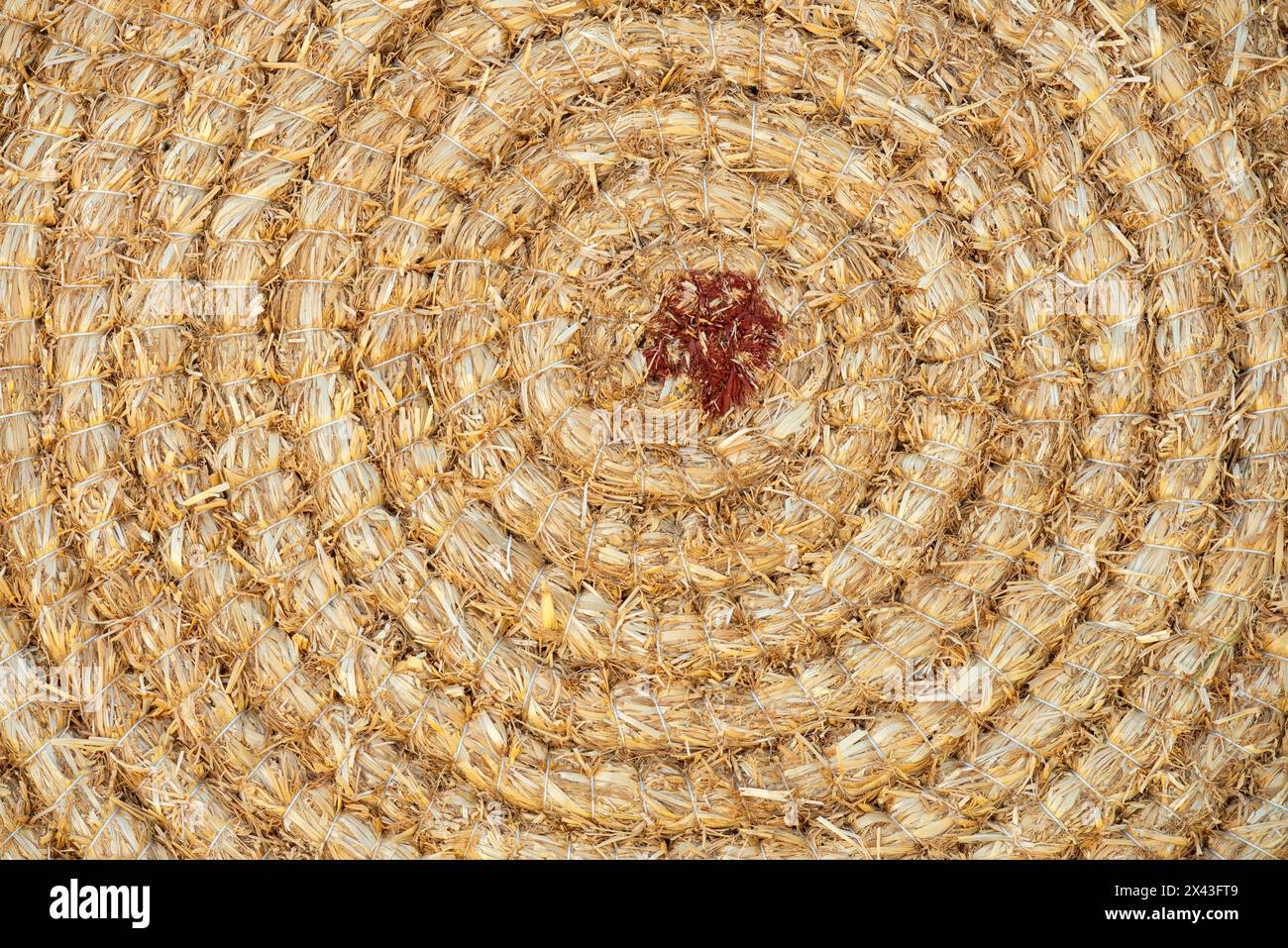 Straw Archery Target Stock Photo - Alamy