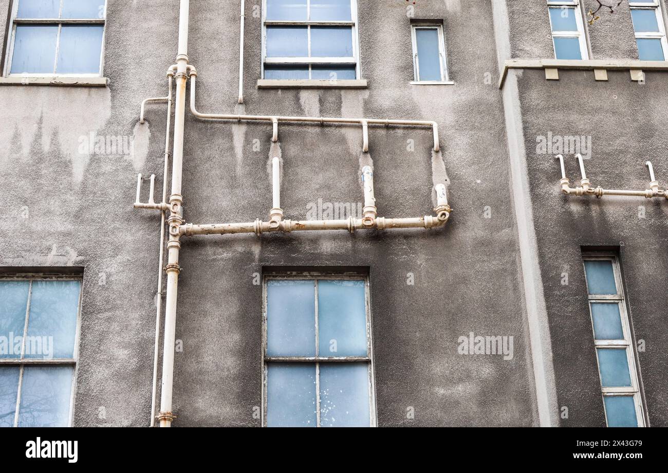 Plumbing drain pipes complex hi-res stock photography and images - Alamy