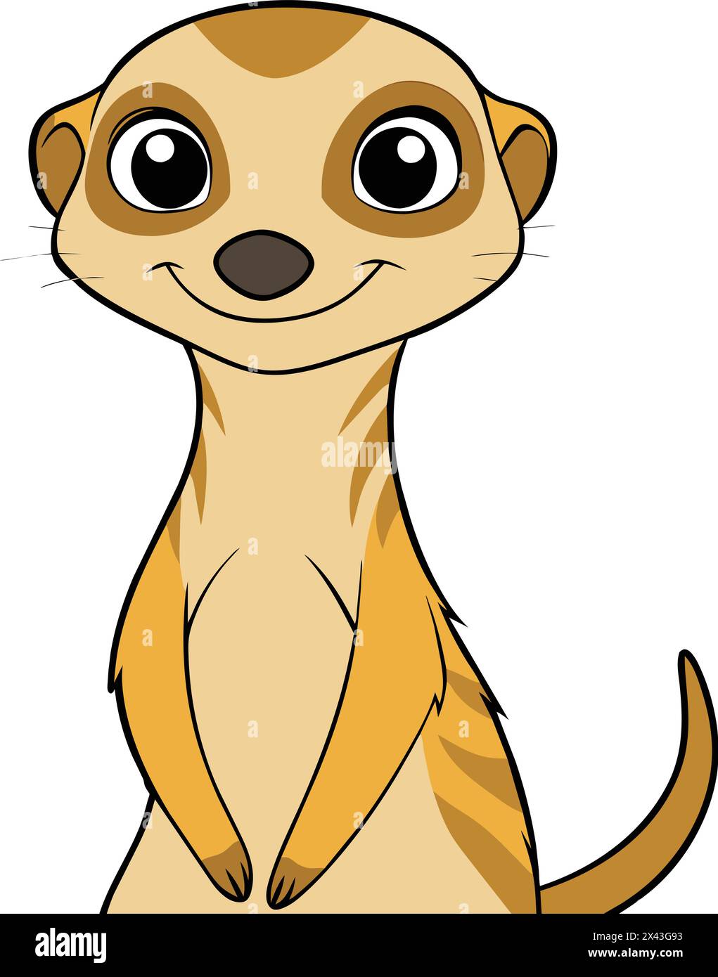 Meerkat animal cartoon illustration hi-res stock photography and images ...