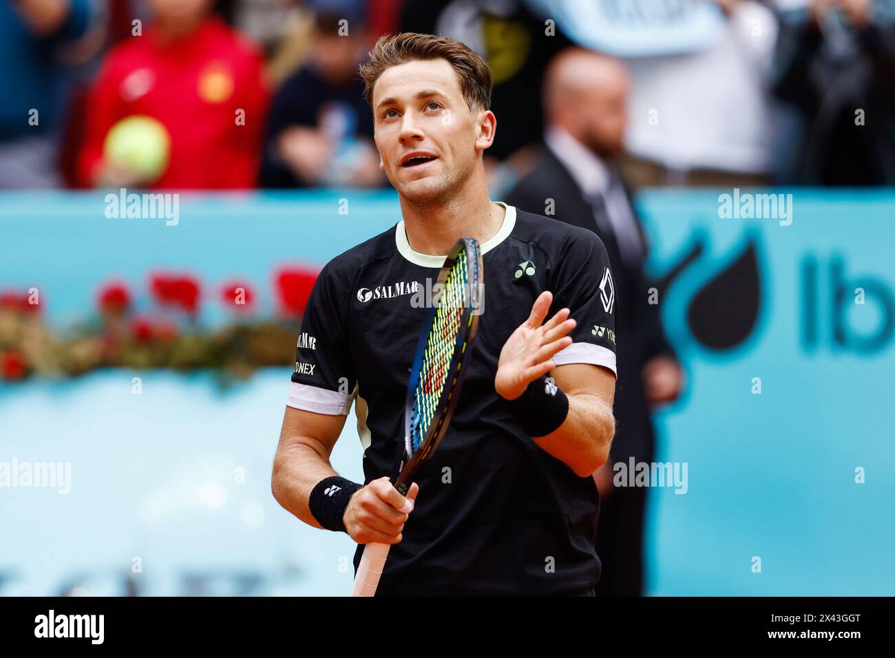 Casper Ruud of Norway celebrates after winning against Cameron Norrie ...