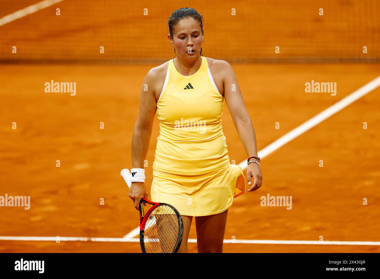 Daria Kasatkina of Russia in action against Yulia Putintseva of ...