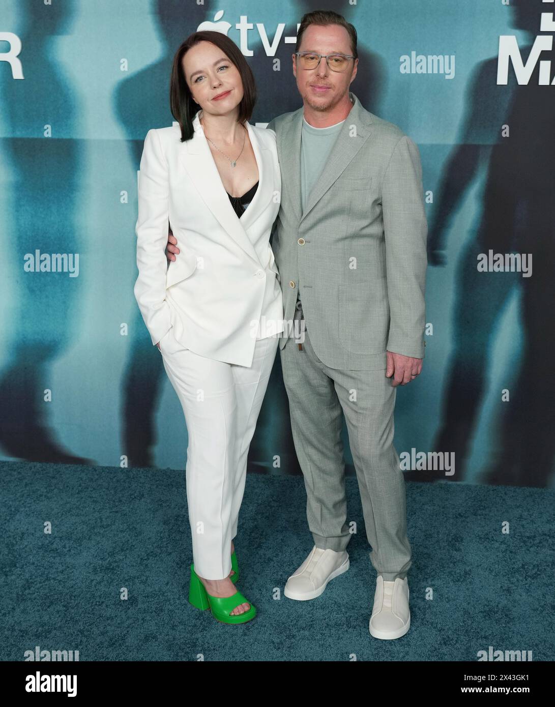 (L-R) Jacquelyn Ben-Zekry and Blake Crouch arrives at the Apple TV+ ...