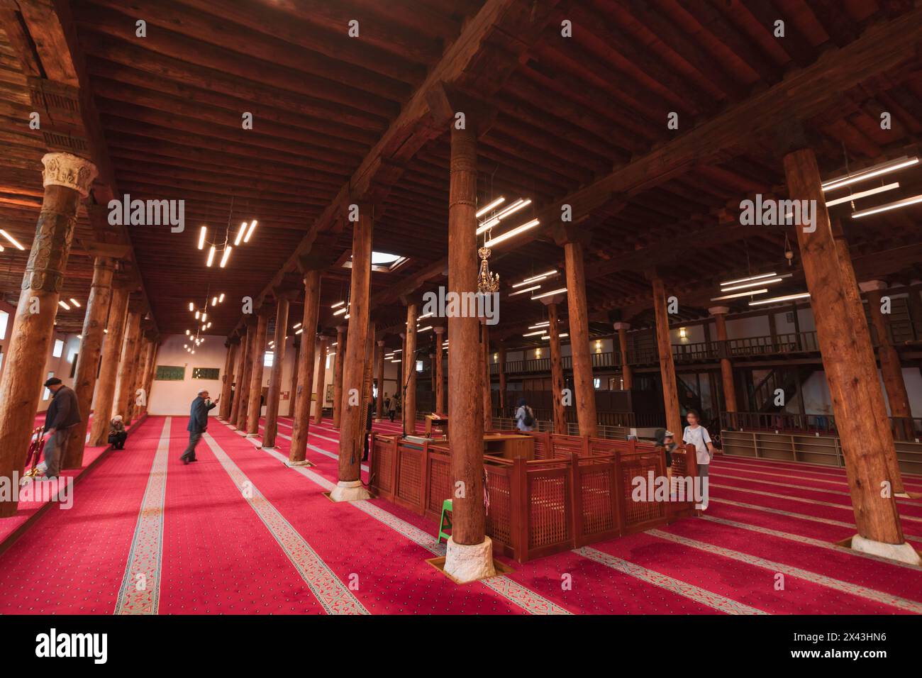 Sivrihisar Ulu cami or great mosque famous with wooden hypostyles ...