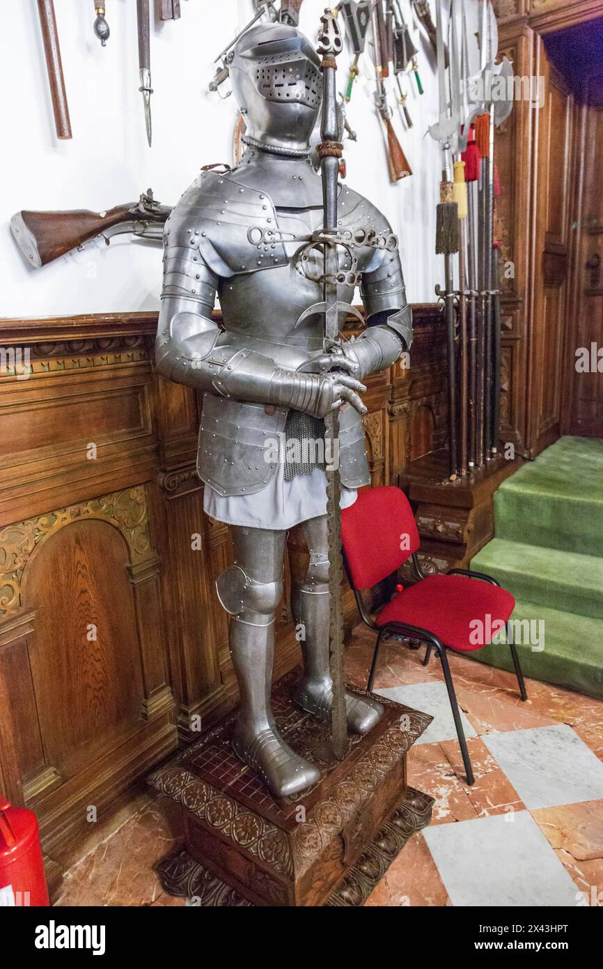 Romania, Carpathian Mountains, Prahova County, Sinaia. Peles Castle ...