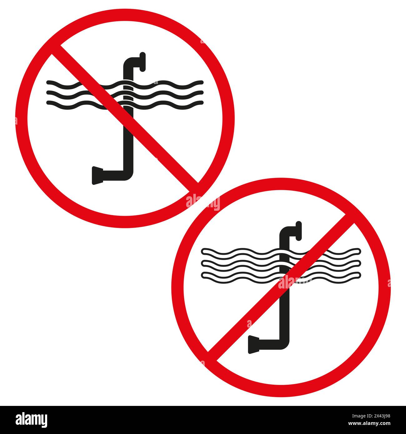 No waterwork Stock Vector Images - Alamy