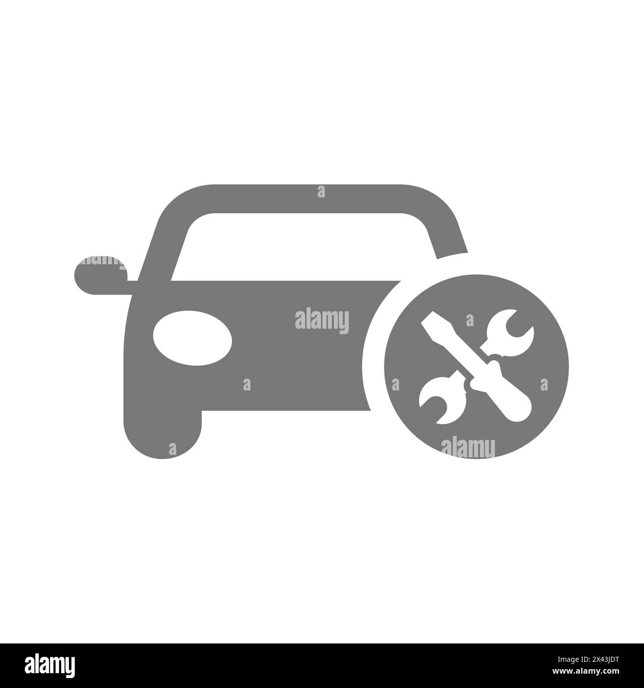 Car repair shop vector icon. Motor auto service symbol Stock Vector ...