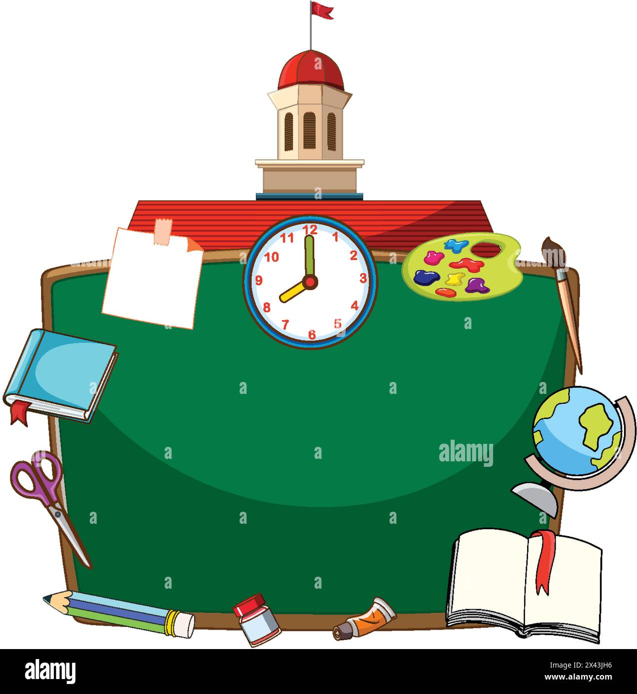 School readiness vector vectors hi-res stock photography and images - Alamy