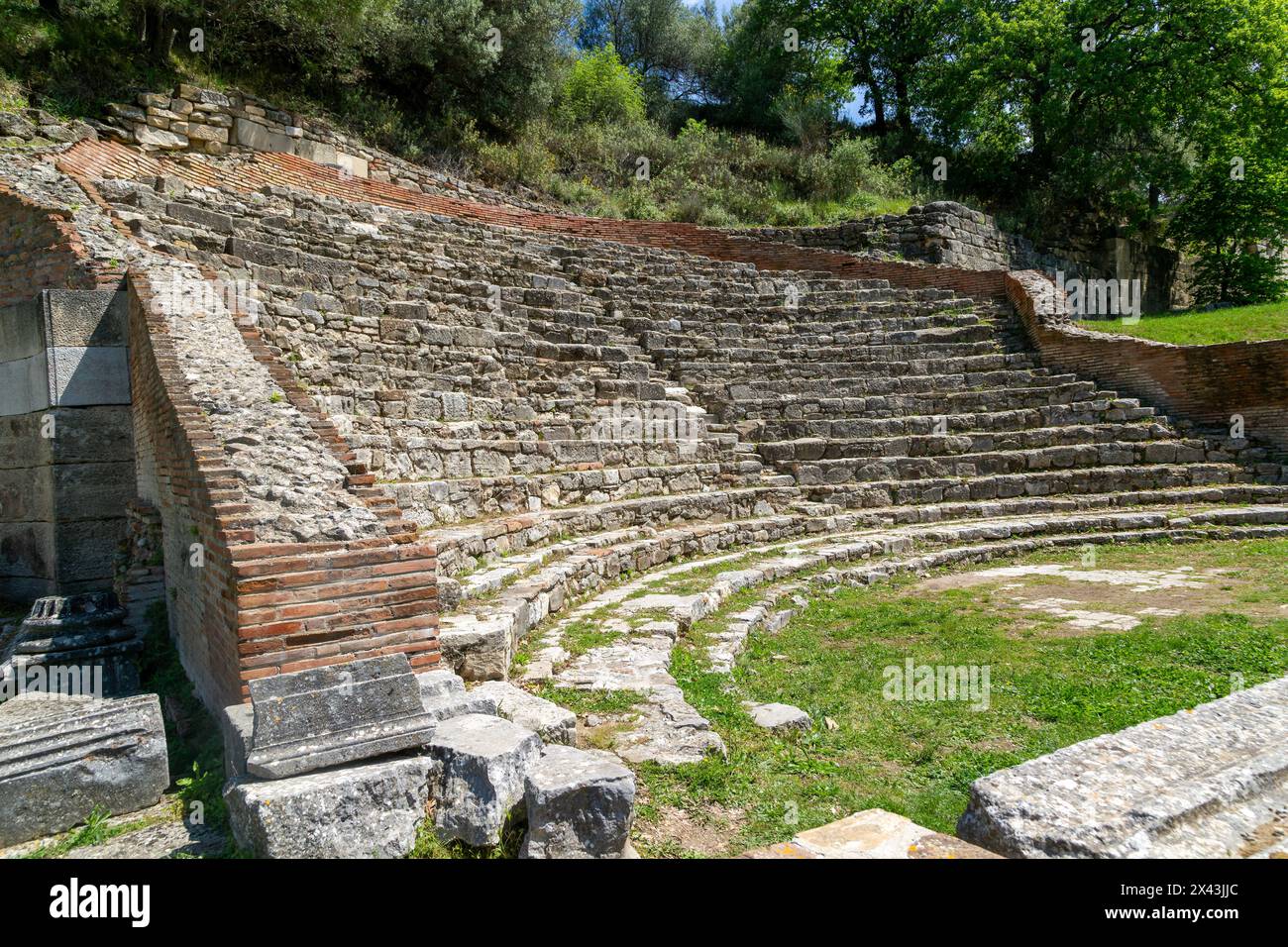 The Roman period Odeon building, Apollonia Archaeological Park, Pojan ...
