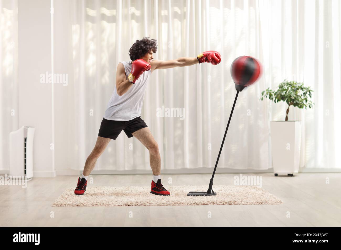 Elderly man hitting punching hi-res stock photography and images - Alamy