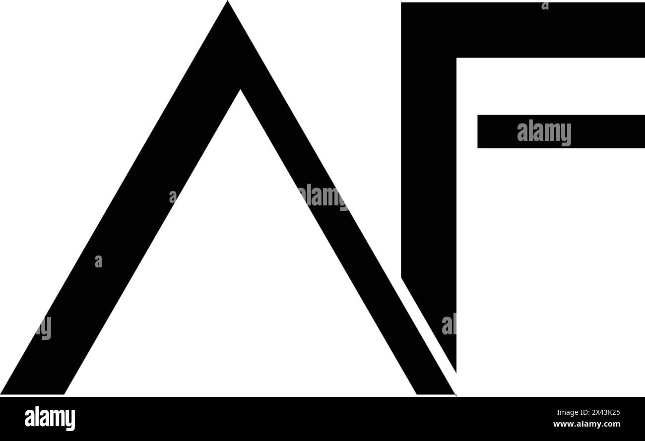 Af letter logo hi-res stock photography and images - Alamy