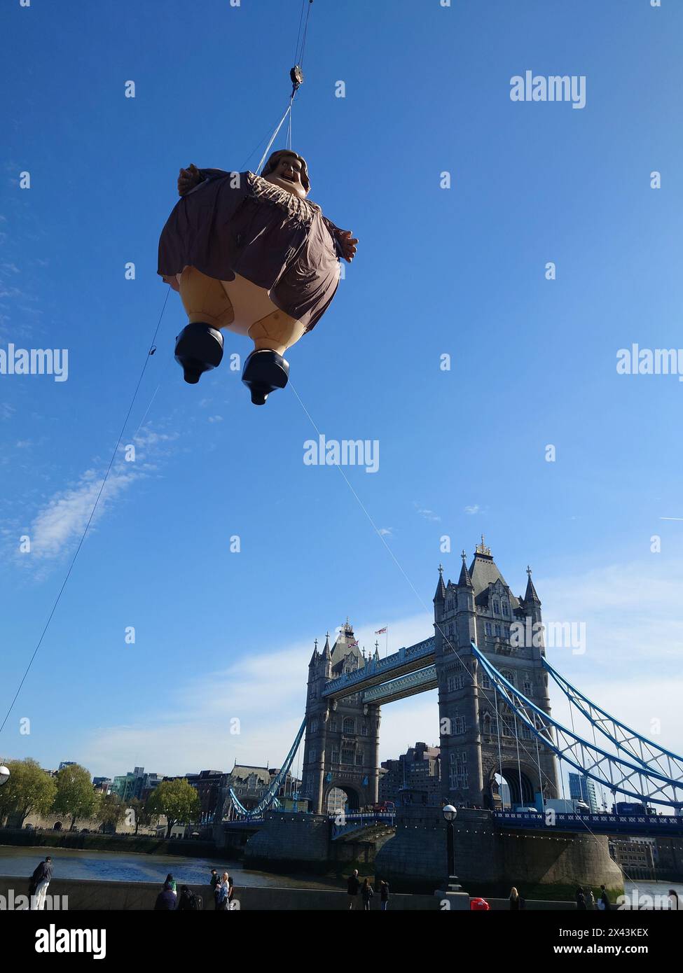 London, UK. 30 April 2024 A huge inflatable model of Aunt Marge from ...