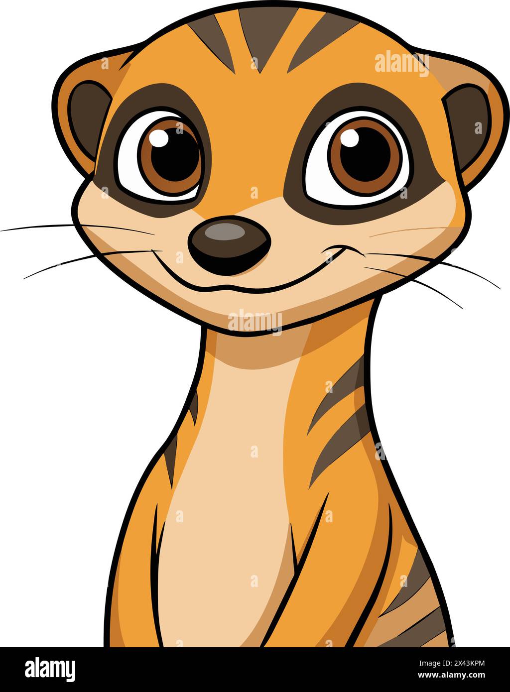 Meerkat animal cartoon illustration hi-res stock photography and images ...
