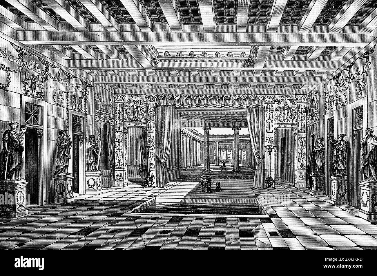 House illustration interior exterior hi-res stock photography and ...