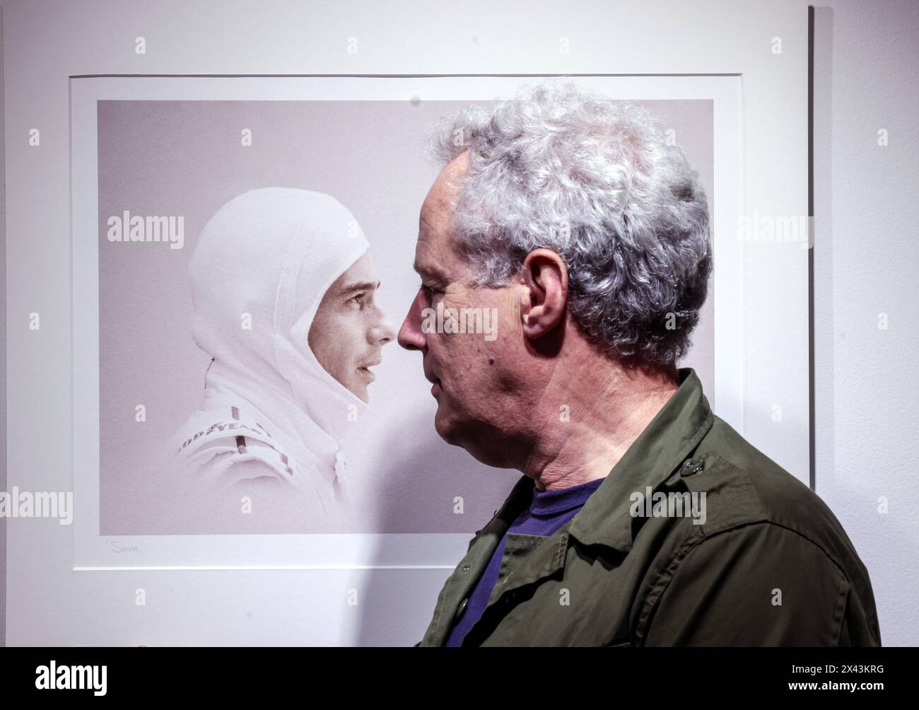 London, UK. 30th Apr, 2024. Photographer Jon Nicholson, standing next ...