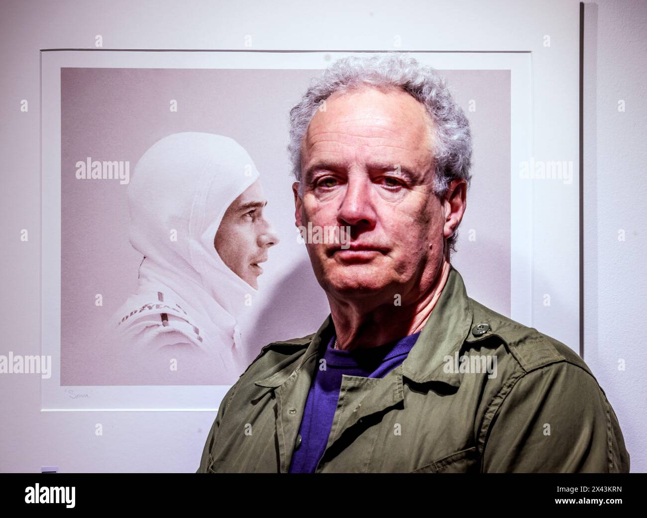 London, UK. 30th Apr, 2024. Photographer Jon Nicholson, standing next ...