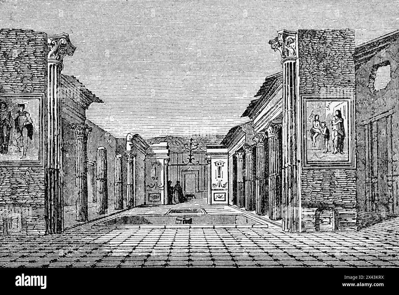 Peristyle garden hi-res stock photography and images - Alamy