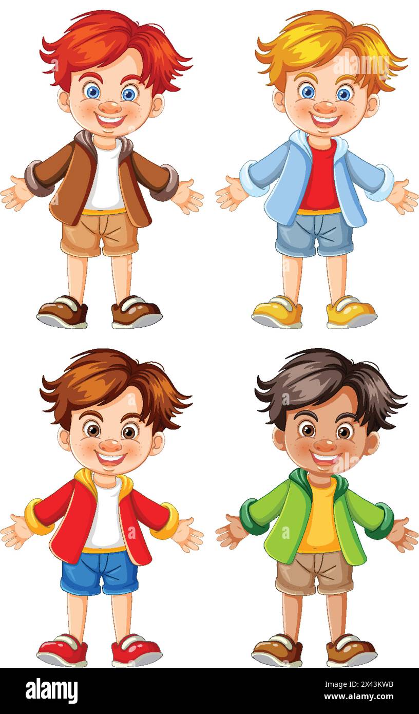 Vibrant jackets Stock Vector Images - Alamy