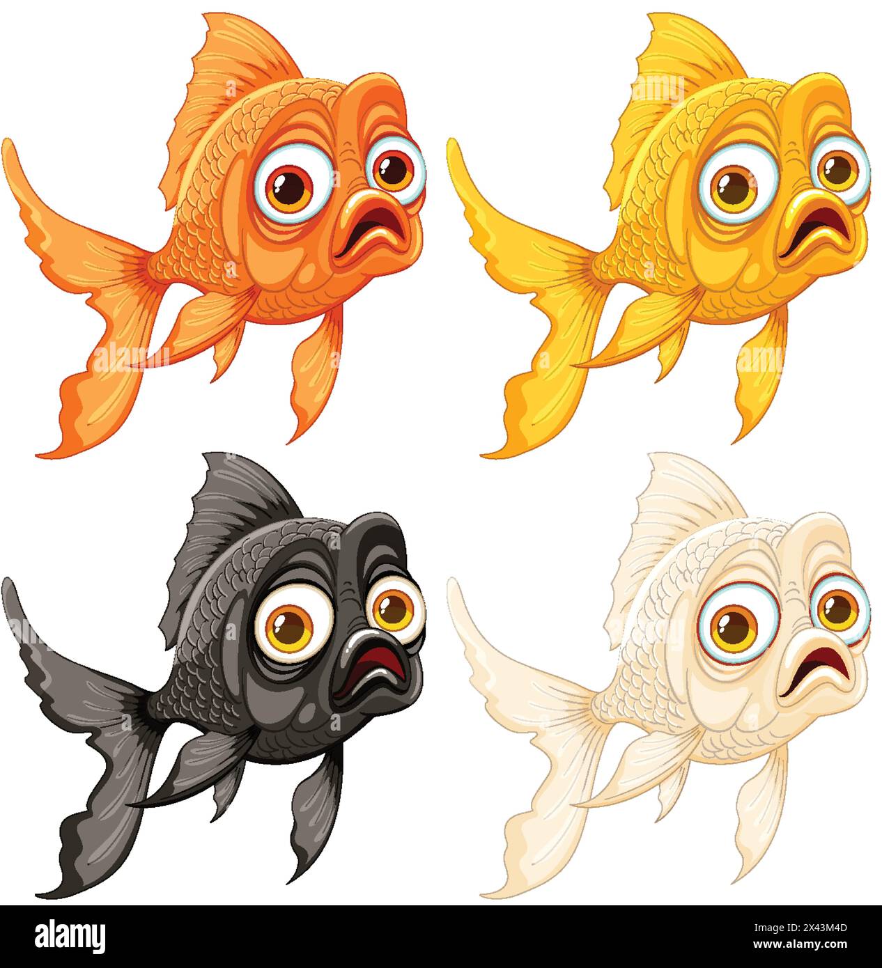 Cartoon goldfish Cut Out Stock Images & Pictures - Alamy