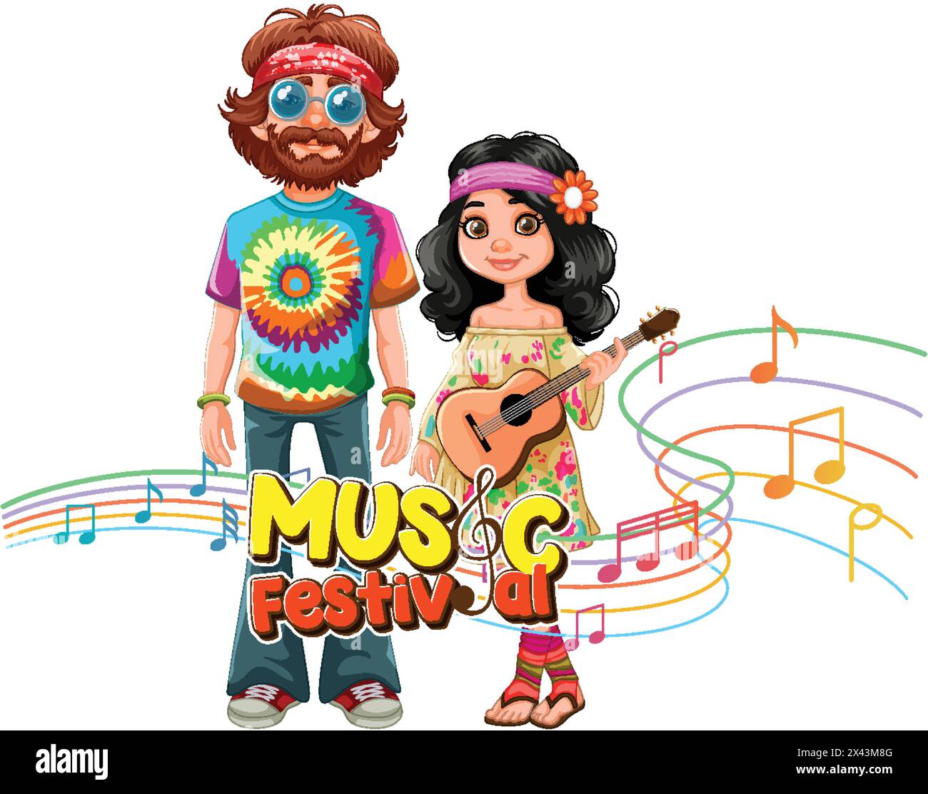 1960s music notes Stock Vector Images - Alamy